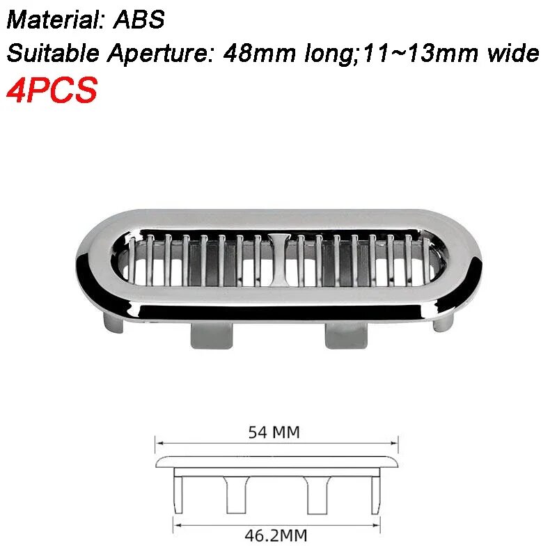 Крышка перелива для раковины серебристого цвета 2