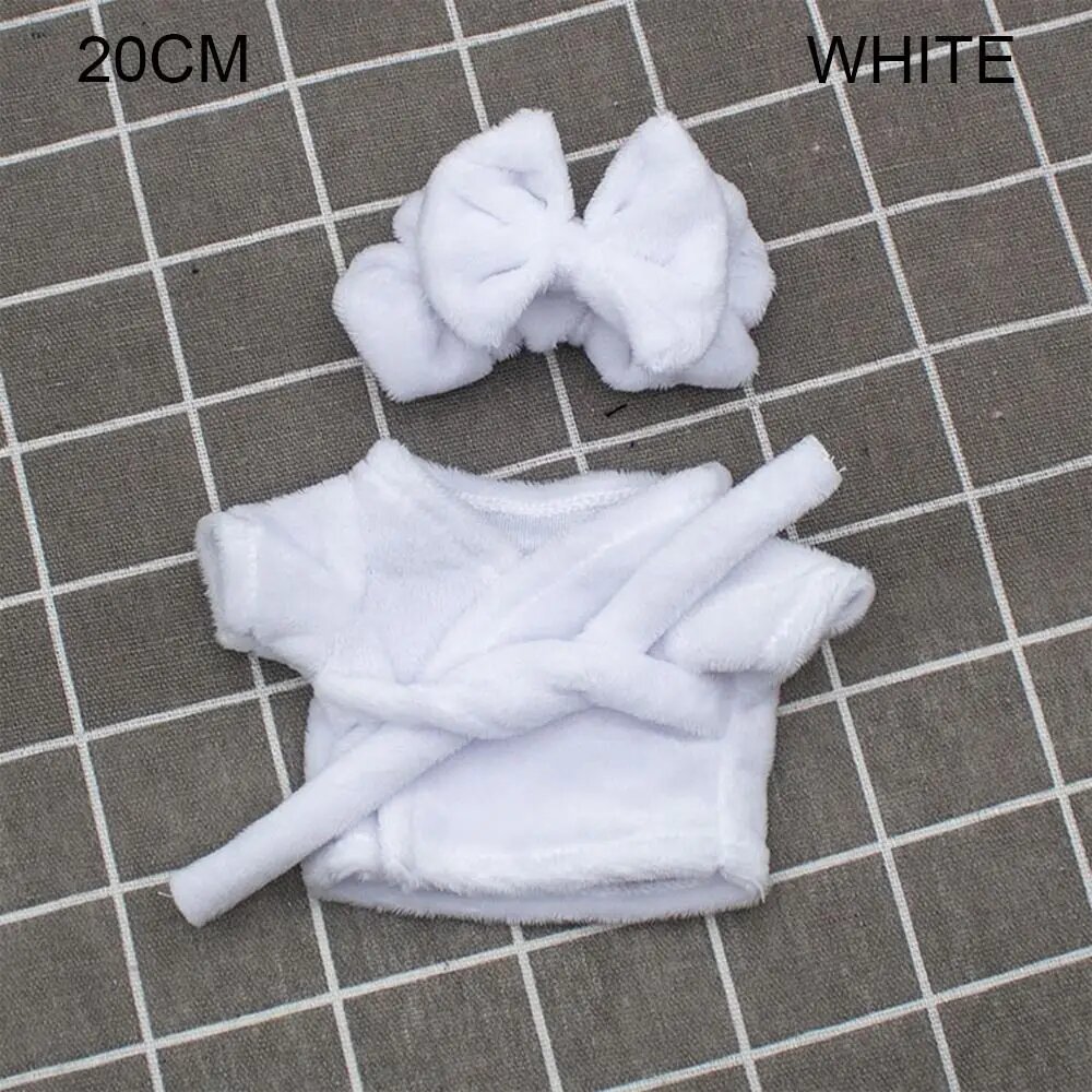 Кукольная пижама бархатная Idol 15-20 см Белый, White-20cm