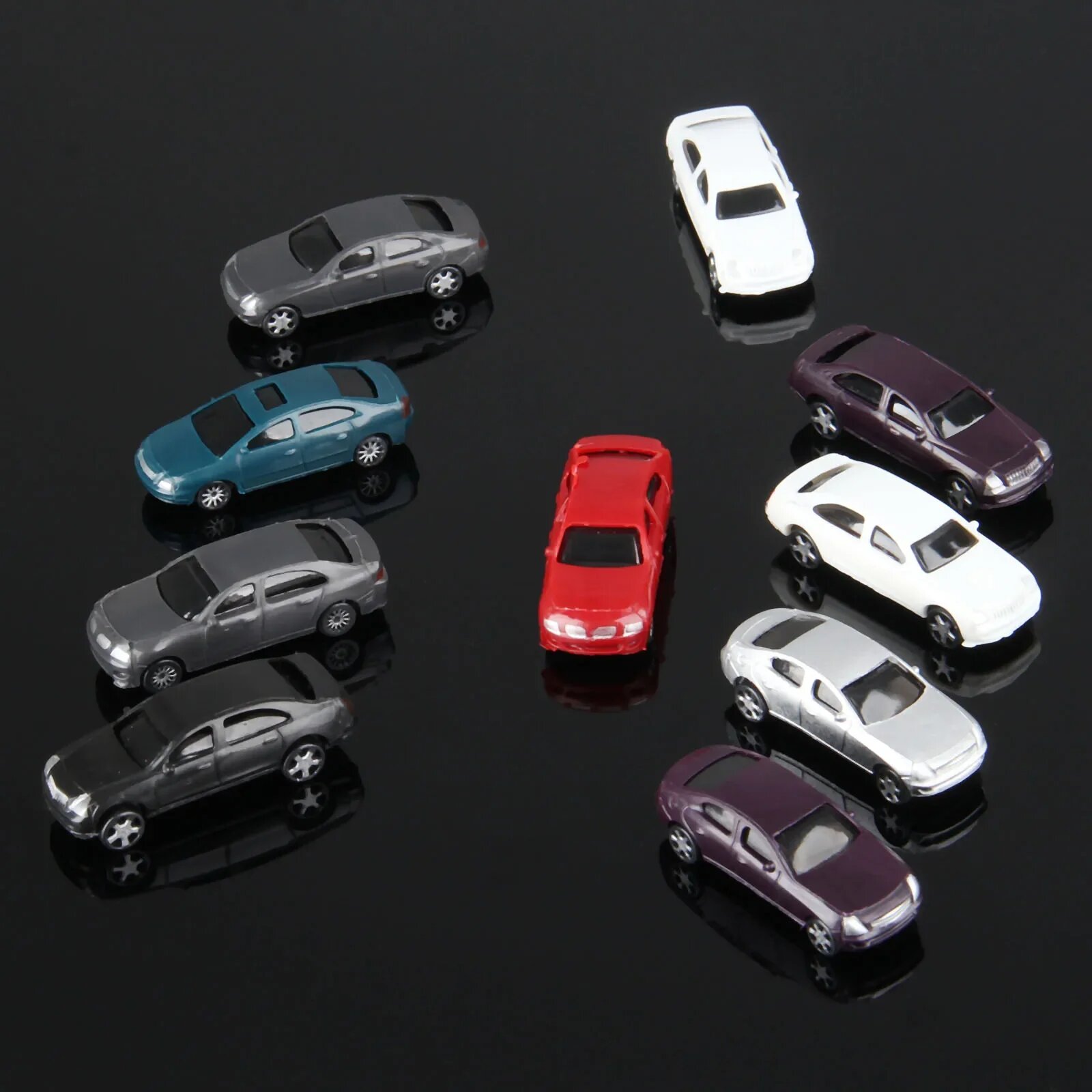 Набор моделей автомобилей 1:100 пластик 10 шт