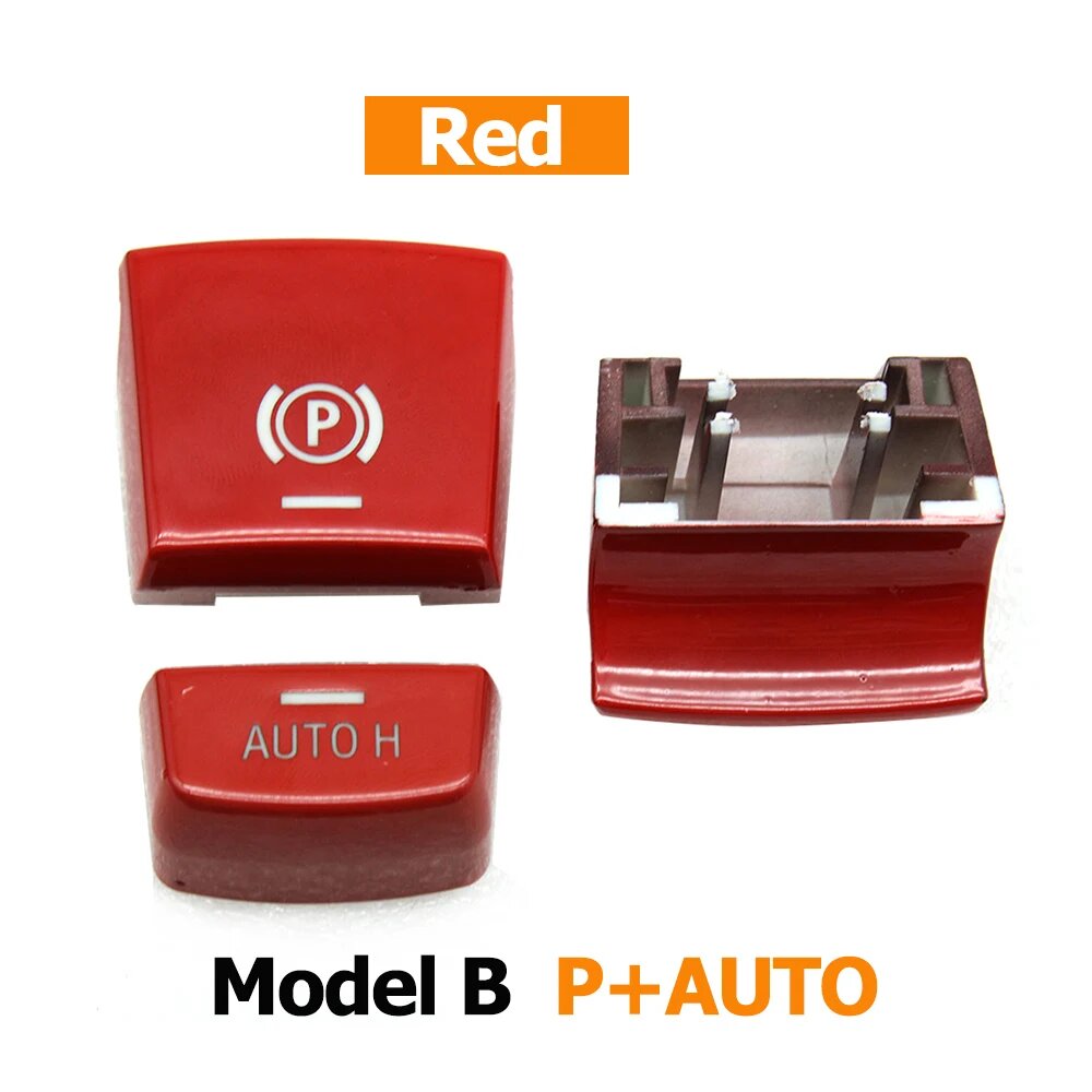 Электронный переключатель стояночного тормоза P, крышка кнопки автоматического H для Model B-Red Set