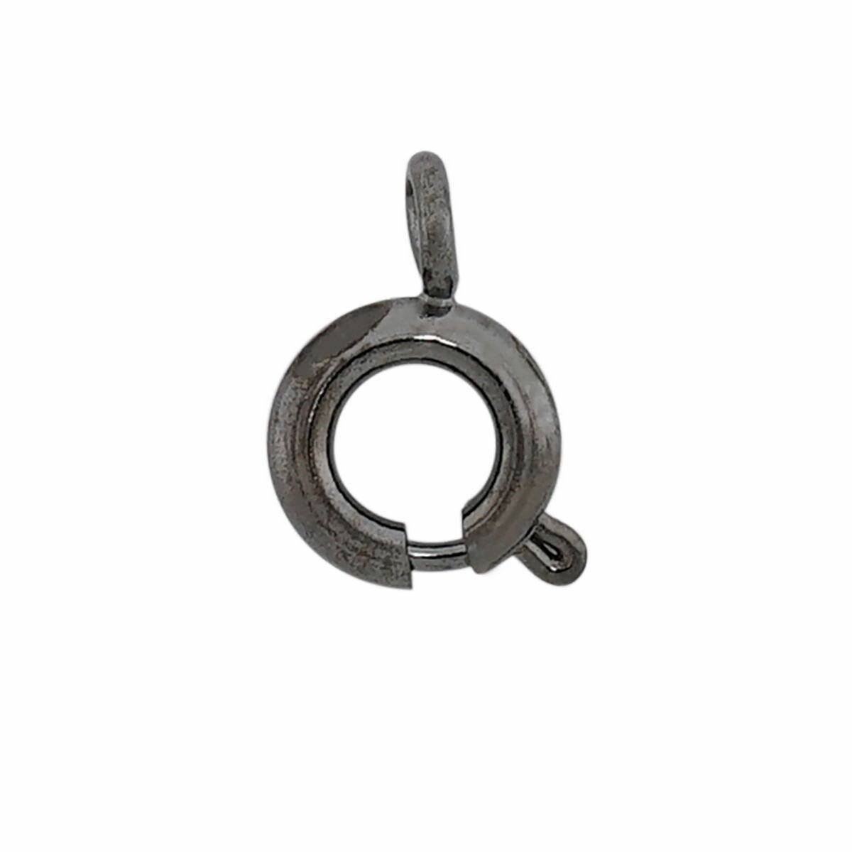 4AR239 Замок для бус кольцо 6мм, 5шт/упак, Astra&Craft (Черный никель)