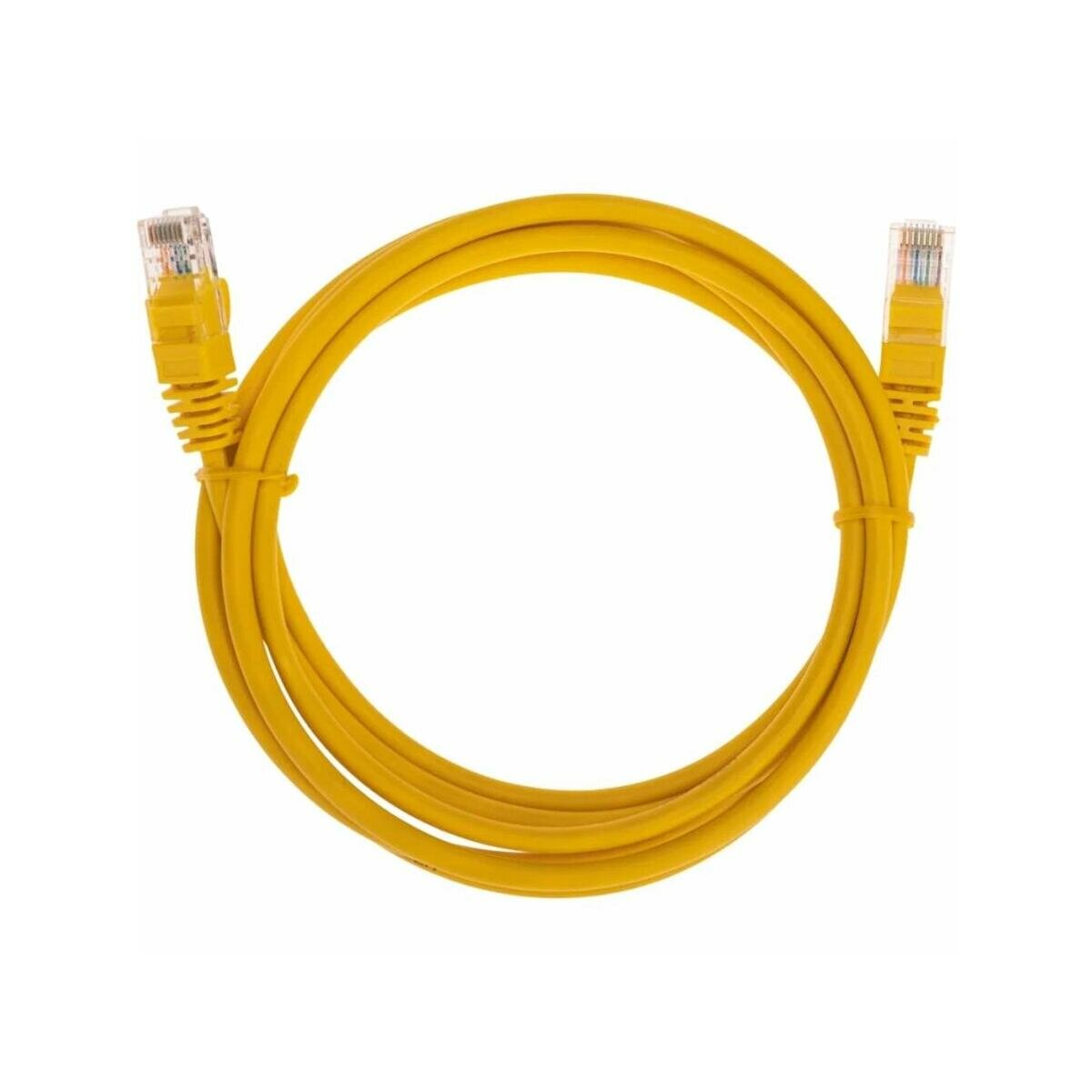 Rexant (02-0105-2) Патч-корд U/UTP, CAT 5e, RJ45-RJ45, 26AWG, LSZH, желтый, 2м