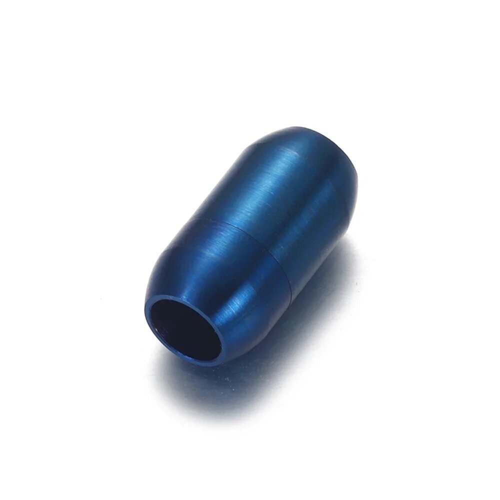 Магнитные застежки для браслетов EMBLAASK Синий, Inside Dia. 6mm, Matte Blue