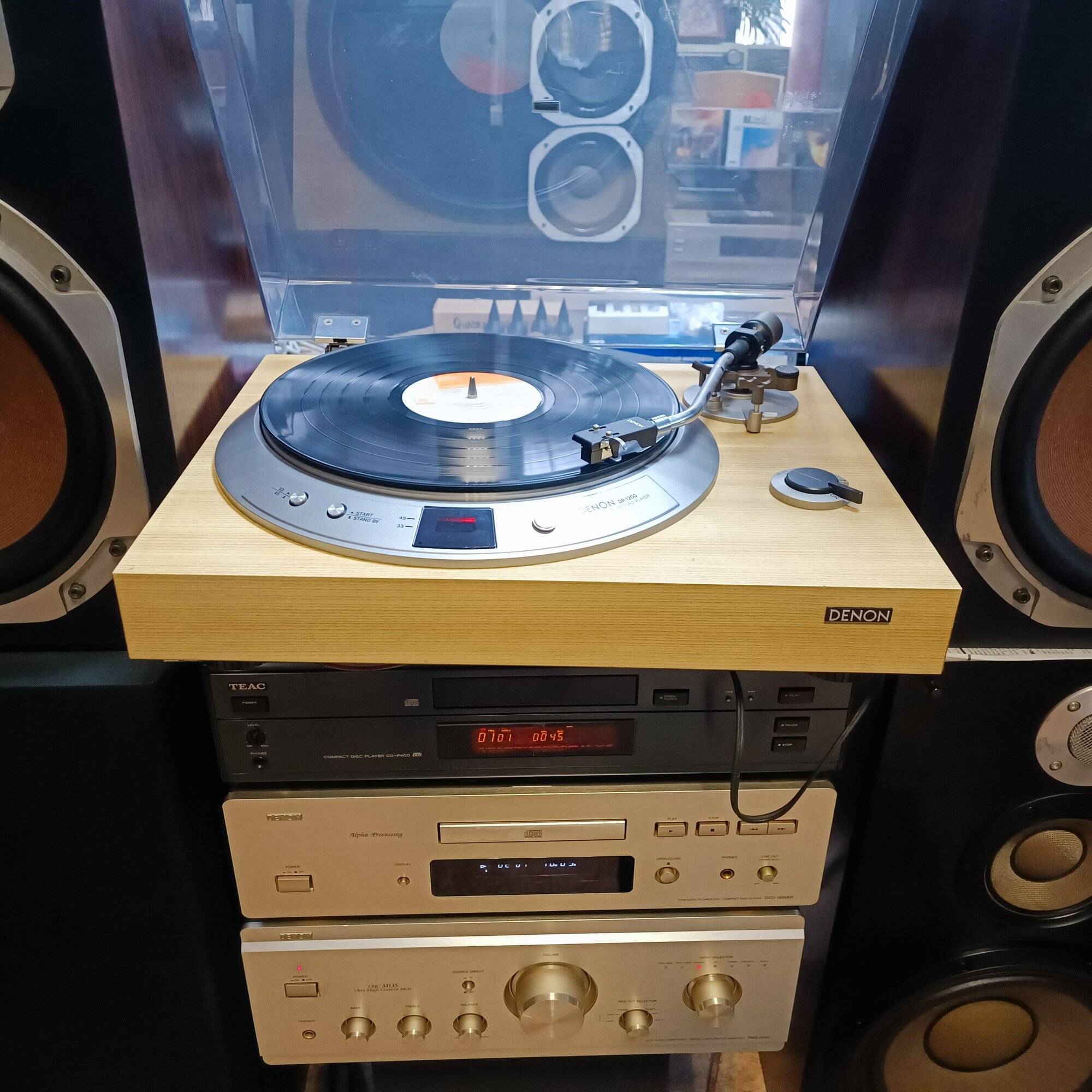 Проигрыватель виниловых пластинок Denon dp 1200+картридж Denon