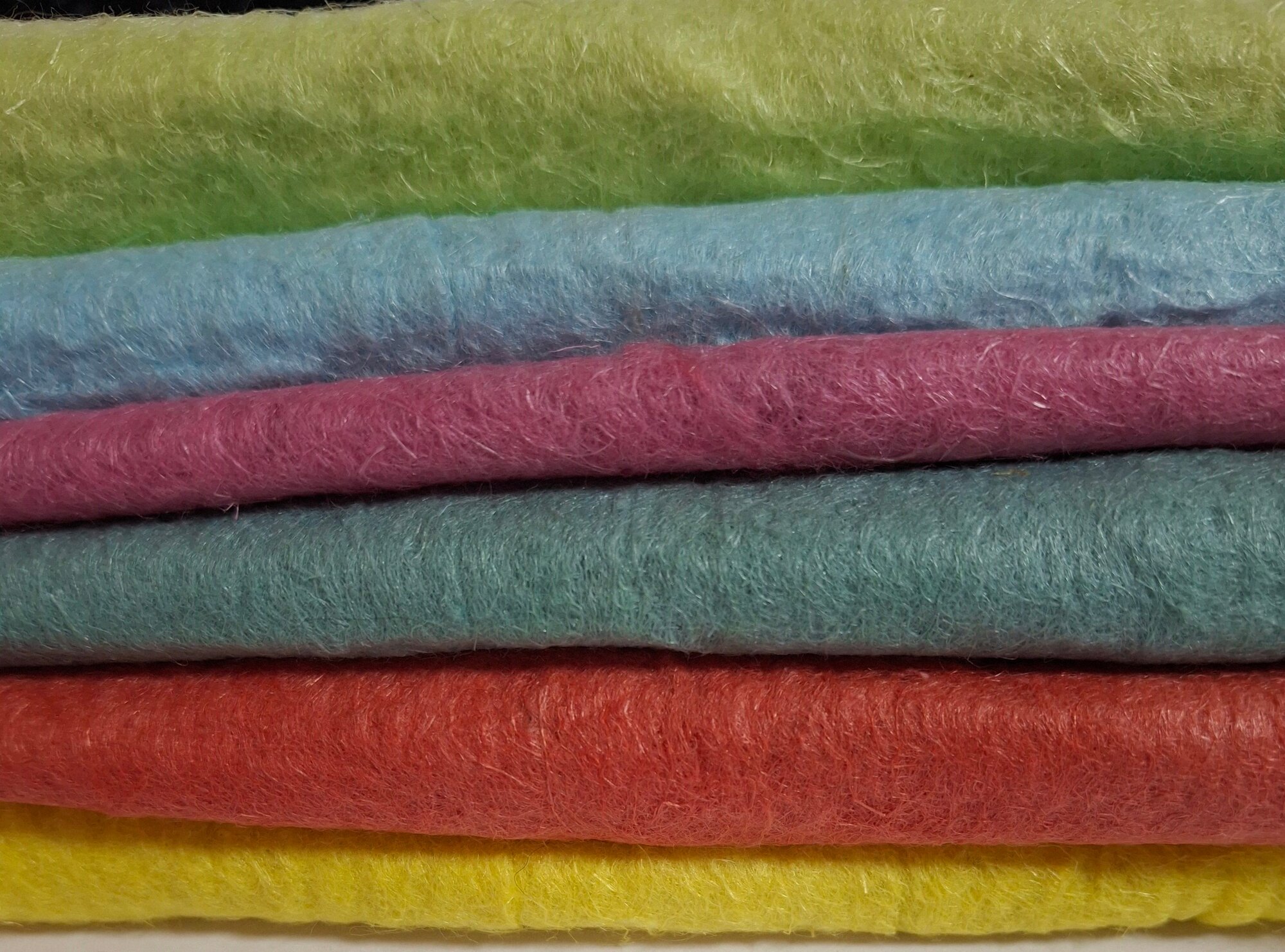 Новинка, 8-слойная льняная вата, набор - 6 шт, размер 20 см * 12 см, цветная, окрашенная, для ватных игрушек, кукол