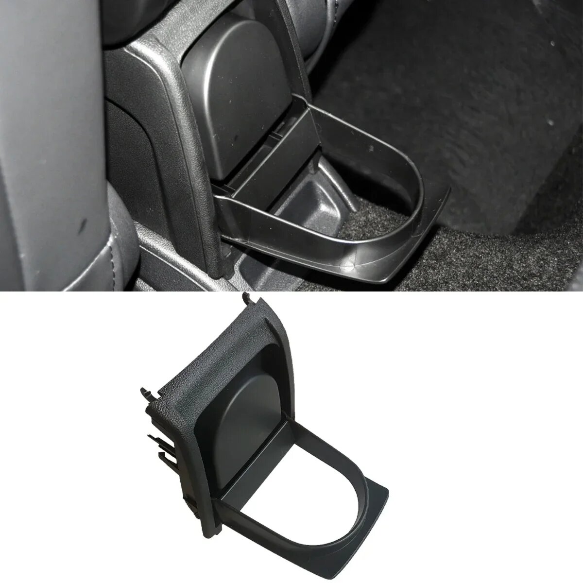 Для Volkswagen Cross Polo MK5 6R GTI 2014-2018 новый подлокотник центральной консоли задняя чашка для воды держатель для напитков 6R 0862531 A82V