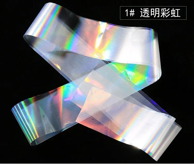 Лазерная фольга для ногтей Declas Серебряный, C143