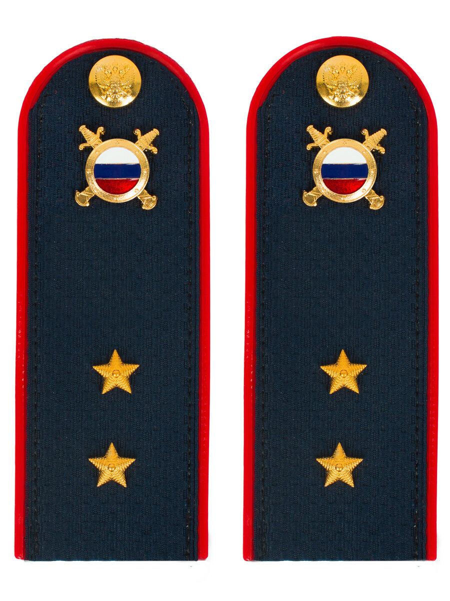 Погоны Мвд внутренняя служба темно-синие Пластик Звание Прапорщик