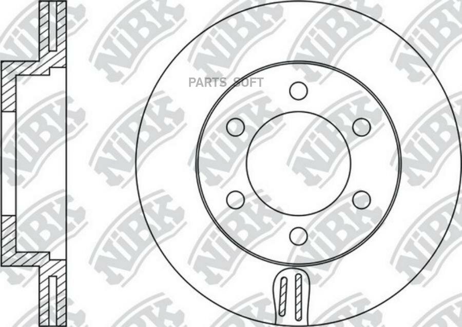 NIBK RN1220 Диск тормозной TOYOTA LAND CRUISER PRADO 4.0 2003 - 2009 TOYOTA LAND CRUISER PRADO 2.7 2003 - 2009 ()