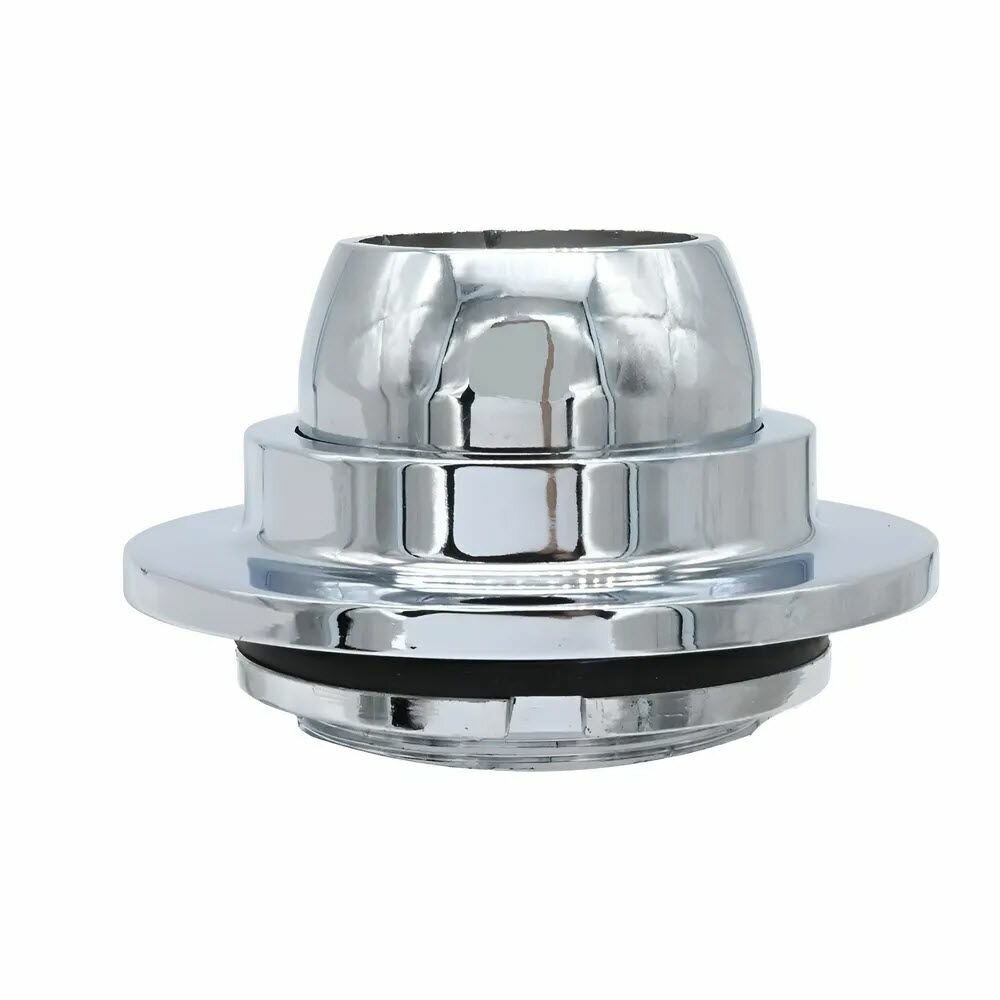 Прижимная гайка картриджа включения, смешивания воды смесителя душевой кабины, резьба внутренняя и наружная, металл хром зеркальный