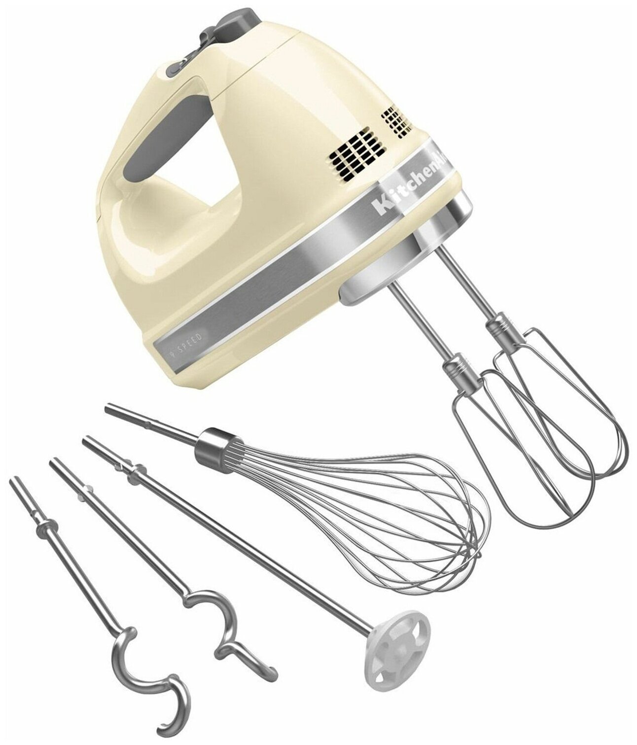 Миксер KitchenAid "Кремовый" 5KHM9212EAC 85Вт, ручной, 9 скоростей, турборежим