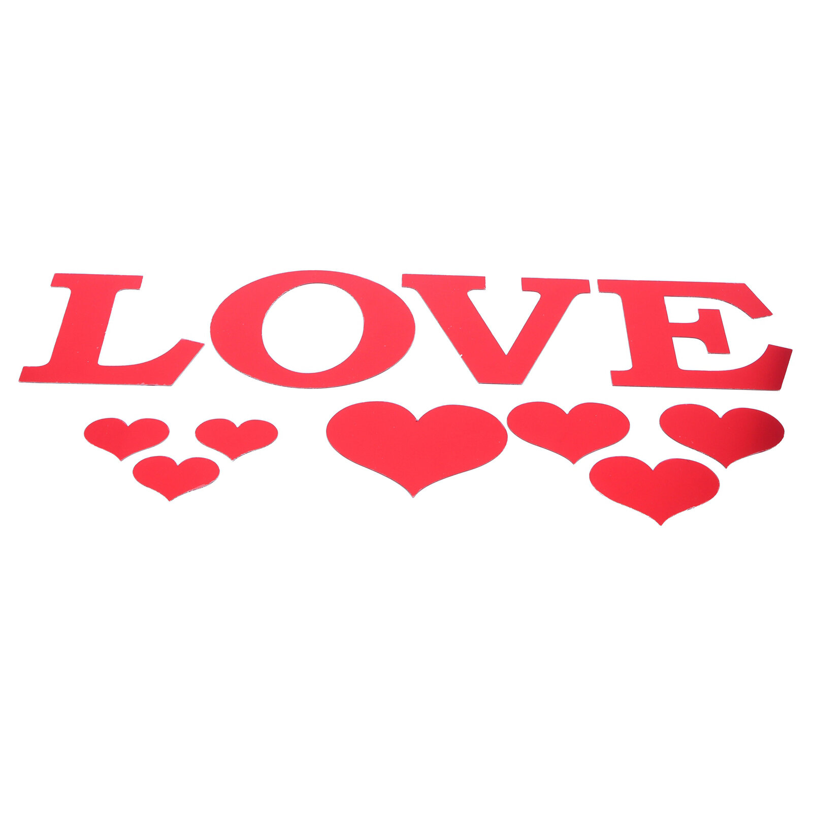 Зеркальные настенные наклейки в форме красного сердца для домашнего декора, настенные наклейки сделай сам для украшения спальни, гостиной