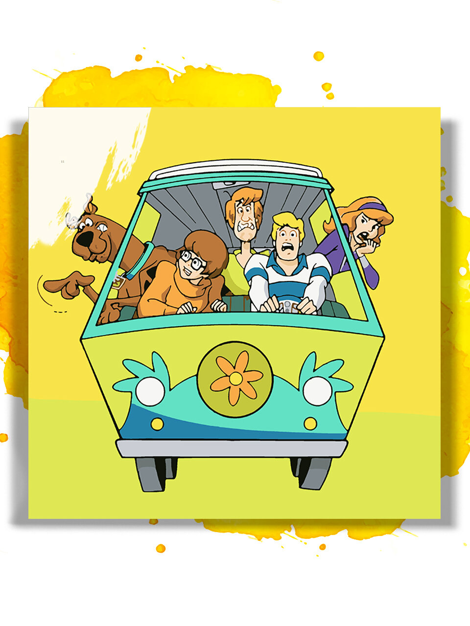 Картина по номерам на холсте Команда Скуби Ду, 40 х 40 см