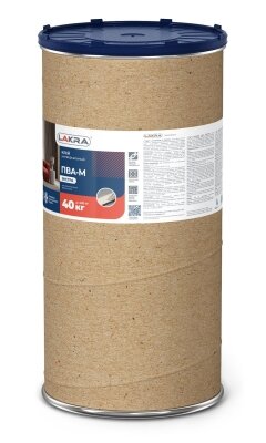 Клей ПВА-М Экстра Лакра 40кг Универсальный, Бесцветный, Высокой Прочности.