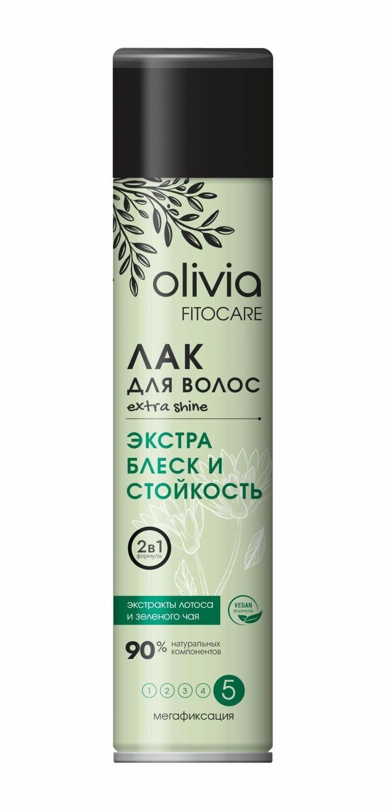 Лак для волос Olivia Fitocare, экстра блеск и стойкость, мегафиксация, 250 мл