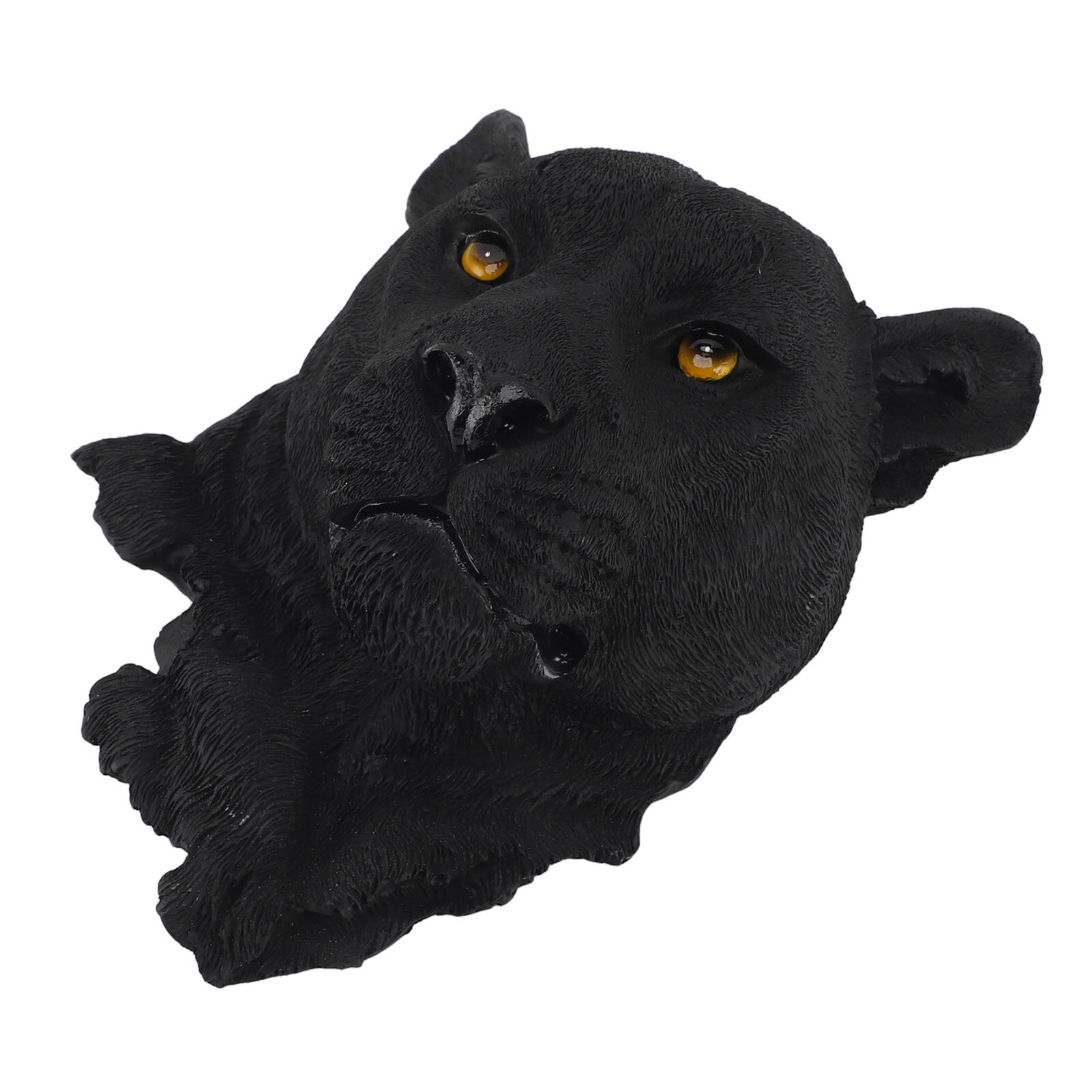 3D-моделирование статуй головы животного, настенный декор, смола, уникальные изысканные статуи головы животного, настенная подвесная скульптура для домашнего бара, черный леопард