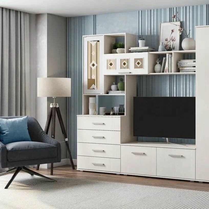 Стенка для гостиной Белла (Сандал светлый)