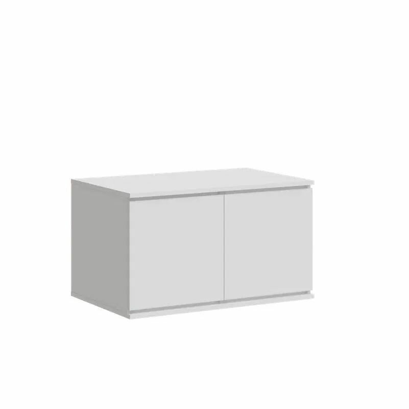 Челси Антресоль к шкафу 800 Белый глянец холодный/белый