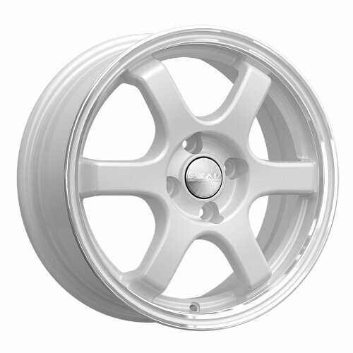 Колесный диск Скад Киото 6x15 4*100 ET38 DIA67.1 Алмаз белый