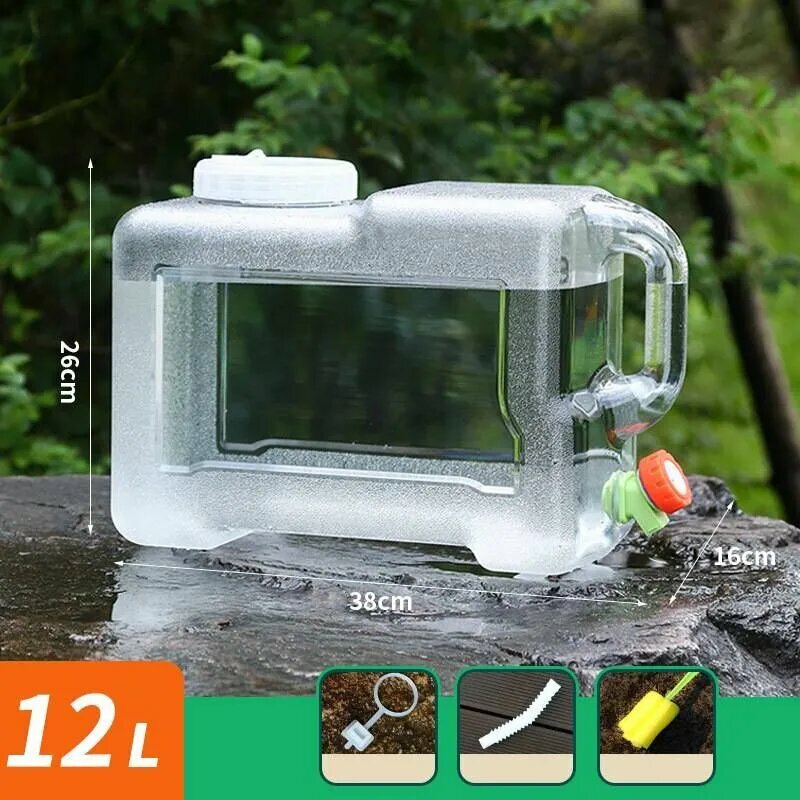 Канистра для воды, С краном,1,12, белый,970,750