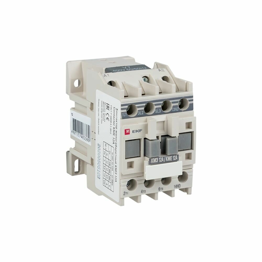 Контактор КМЭ 12А кат. 220В AC 1НО EKF ctr-s-12-220
