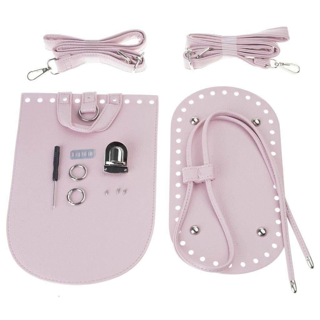 Набор для вязания сумок крючком, Розовый