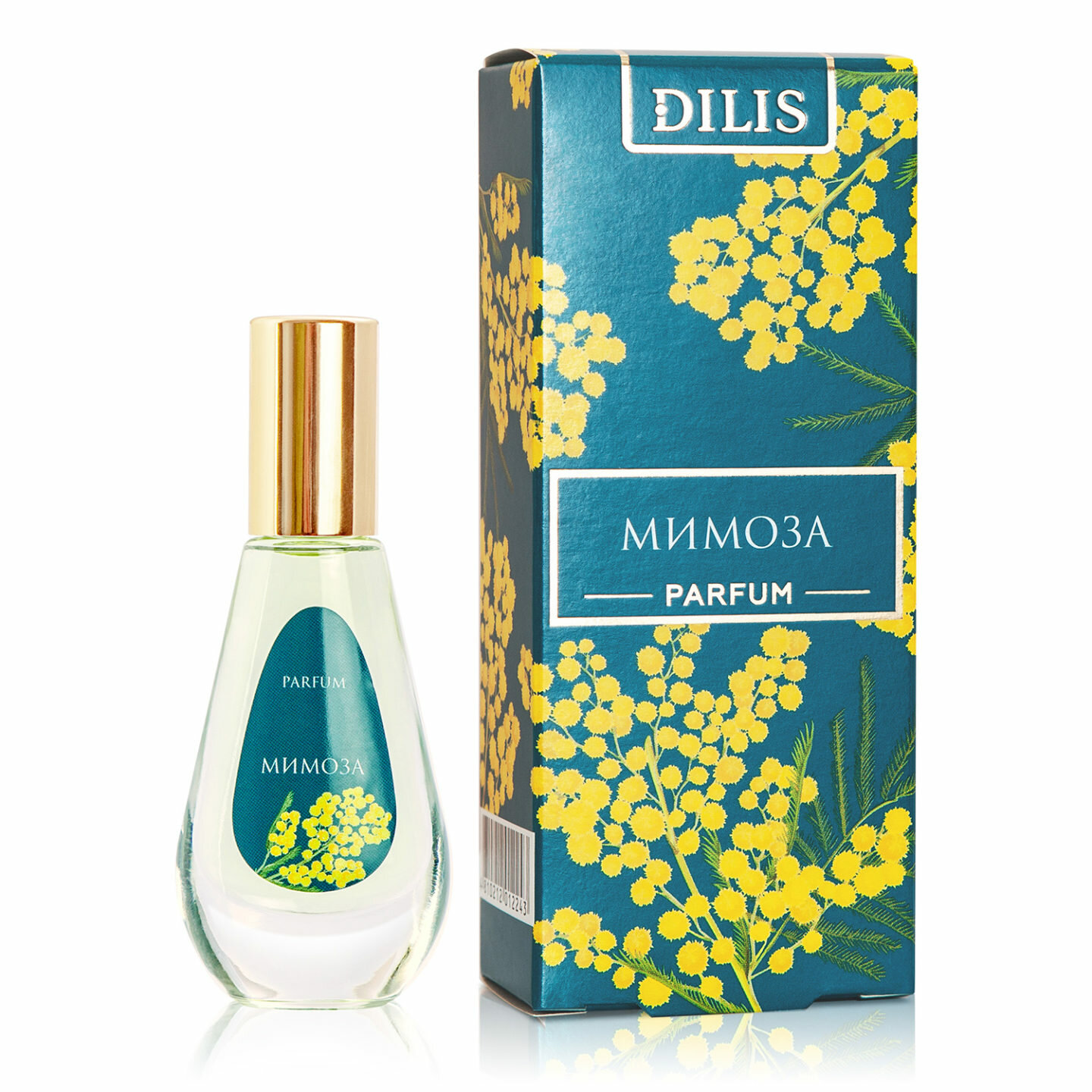 DILIS Духи цветочные женские "Мимоза", перезаполняемый флакон 9,5 мл