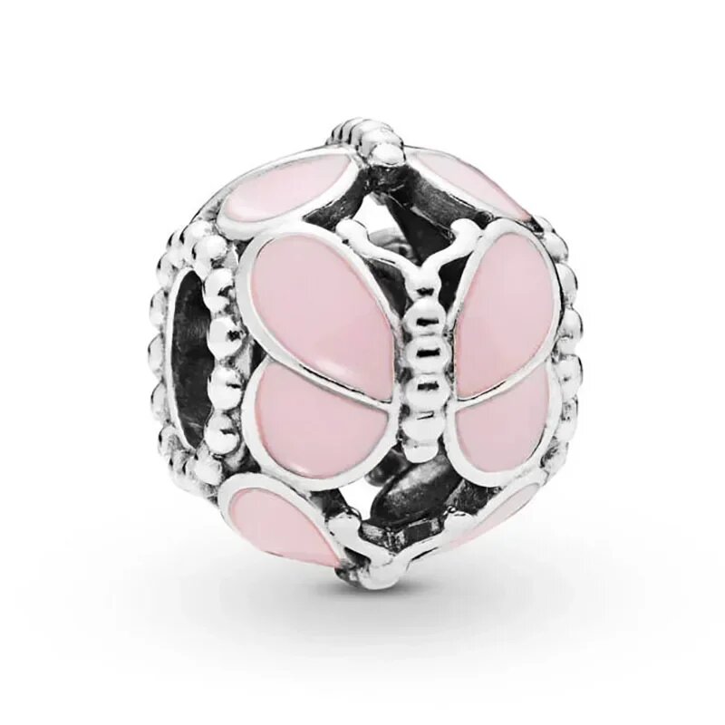 Бусина Pandora розовый цинковый сплав, Color: Розовый, Цвет: 4