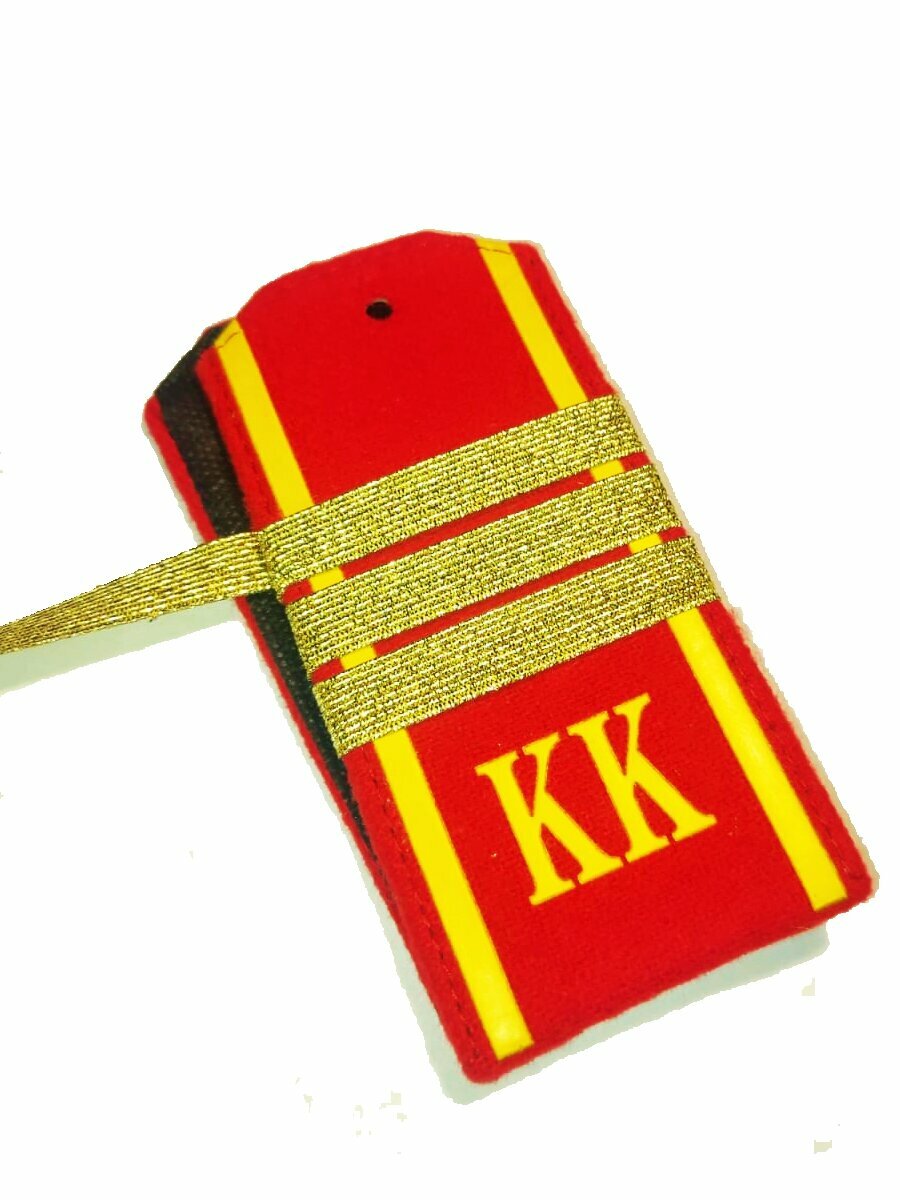 Лента галун, для погон, текстиль, пришивной элемент, золотой, 10 мм, 1 м