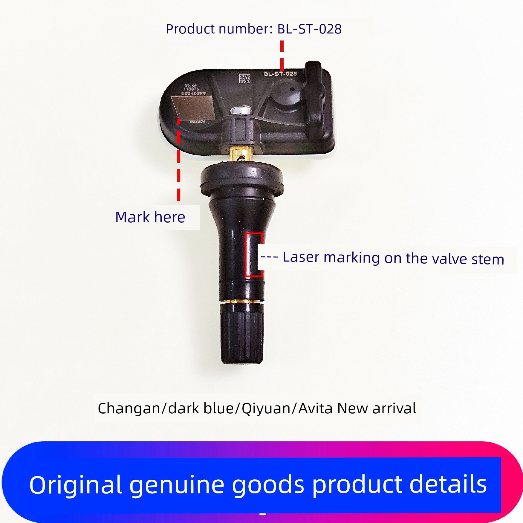 Датчик давления в шинах Avita, 1 шт новая модель для систем контроля давления в шинах