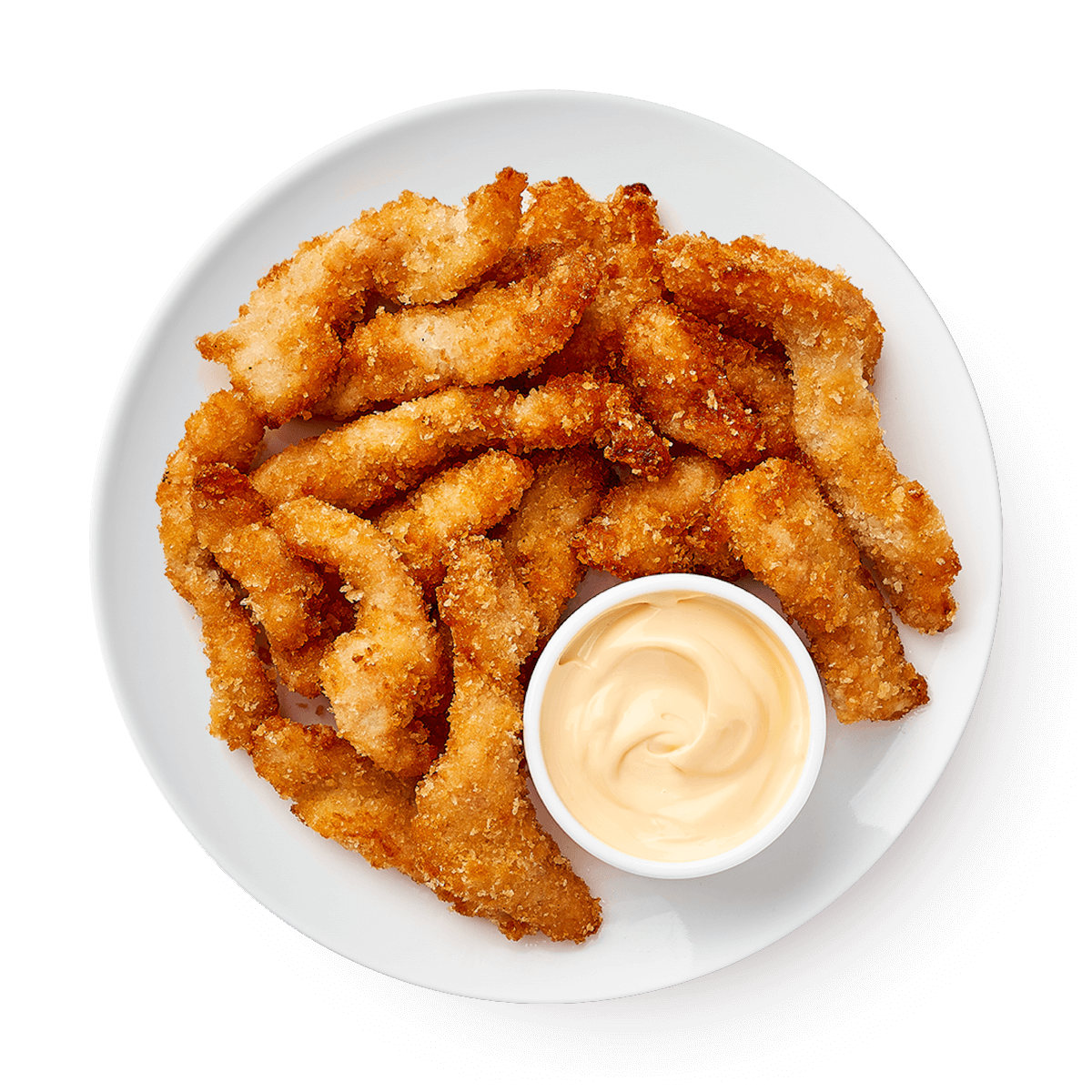 Стрипсы куриные "Из Лавки", в панировке, с сырным соусом, 240 г