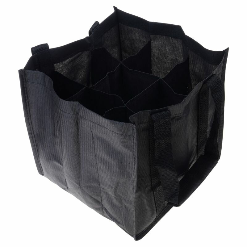 Сумка-тоут для 9 бутылок вина из нетканого материала-27x27x27 см