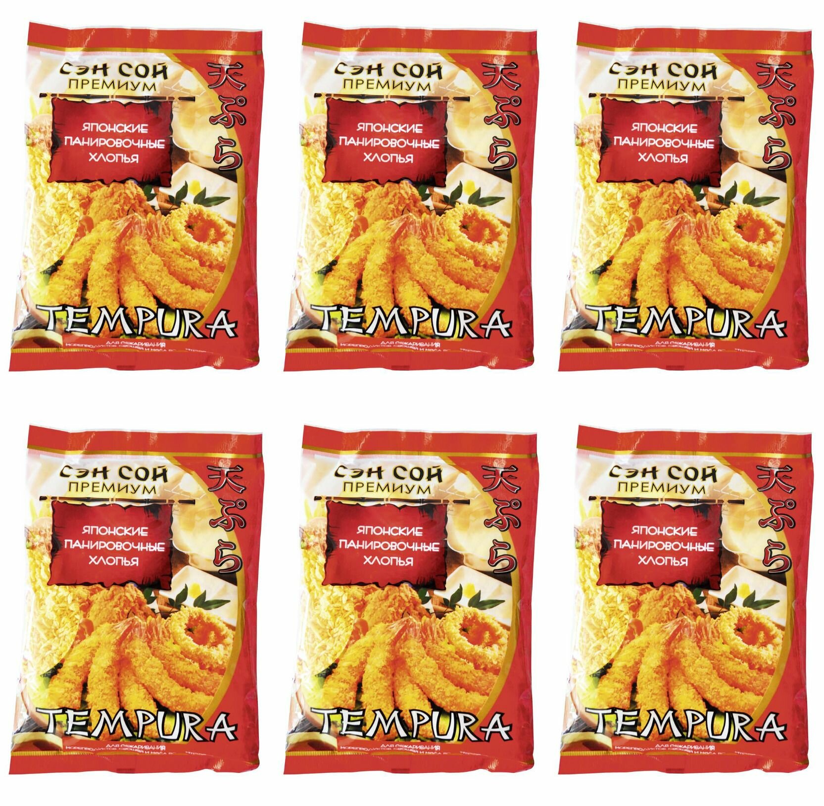 Sen Soy Хлопья панировочные Tempura, 100 г, 6 шт