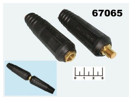 Разъем силовой в комплекте 200А 10-25мм2 DKJ/EDKL черный (010345(5)) на кабель