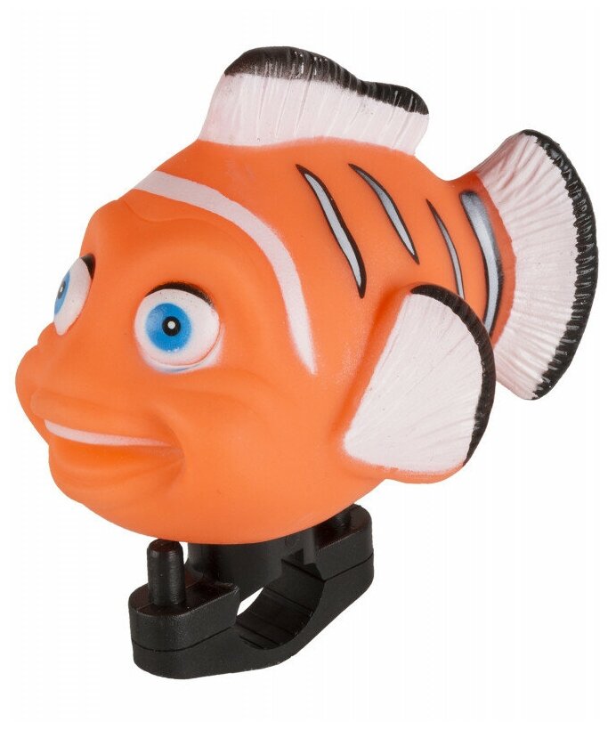 Клаксон 5-422040 резина/пластик детский оранжевый рыбка