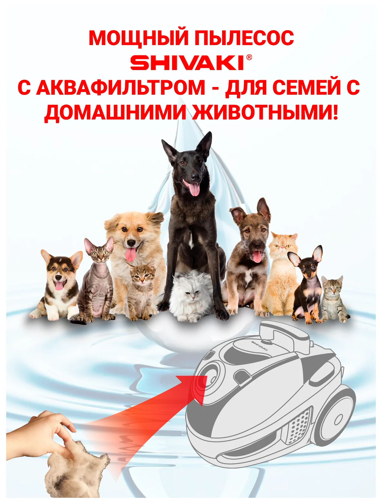 Пылесос Shivaki SVC 1748/2144, синий — купить в интернет-магазине по ...