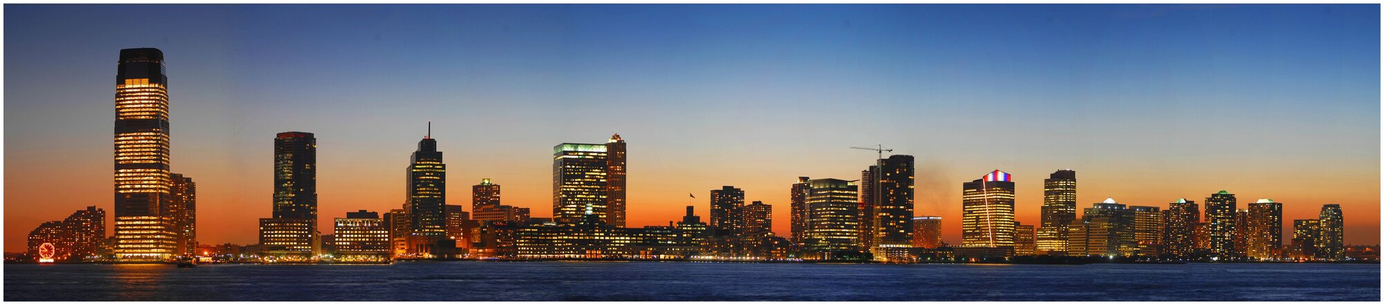 Фотообои Уютная стена "Панорама Нью-Джерси. США" 1150х270 см Бесшовные Премиум (единым полотном)