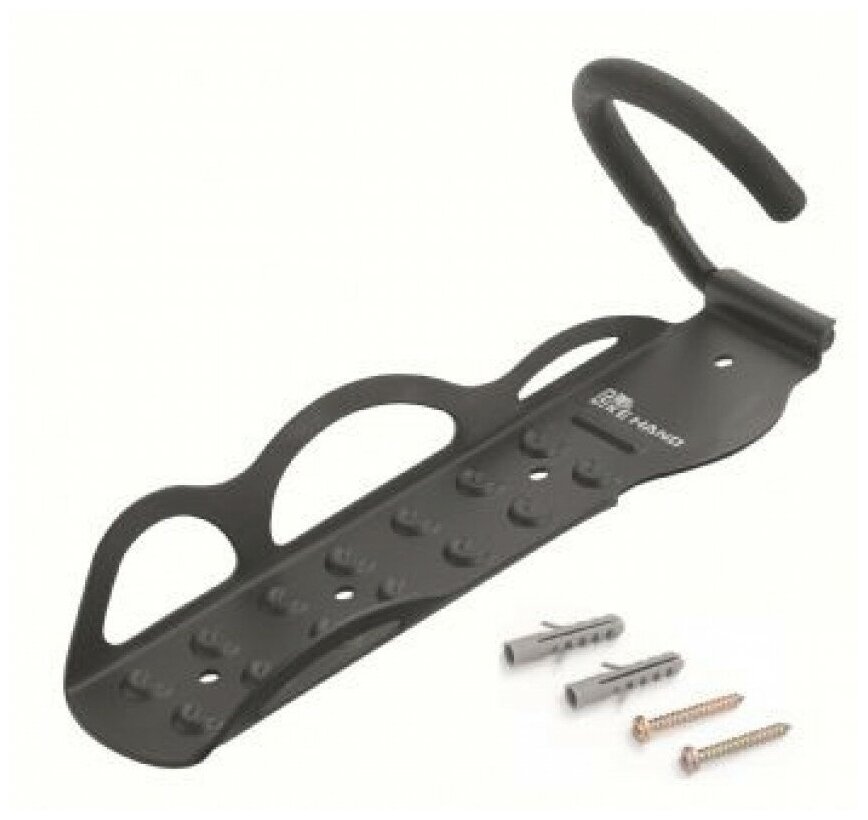 Держатель вело 6-1011 настенный YC-101 торцевой вертикальный антицарапающеепокрытие сталь черный BIKEHAND