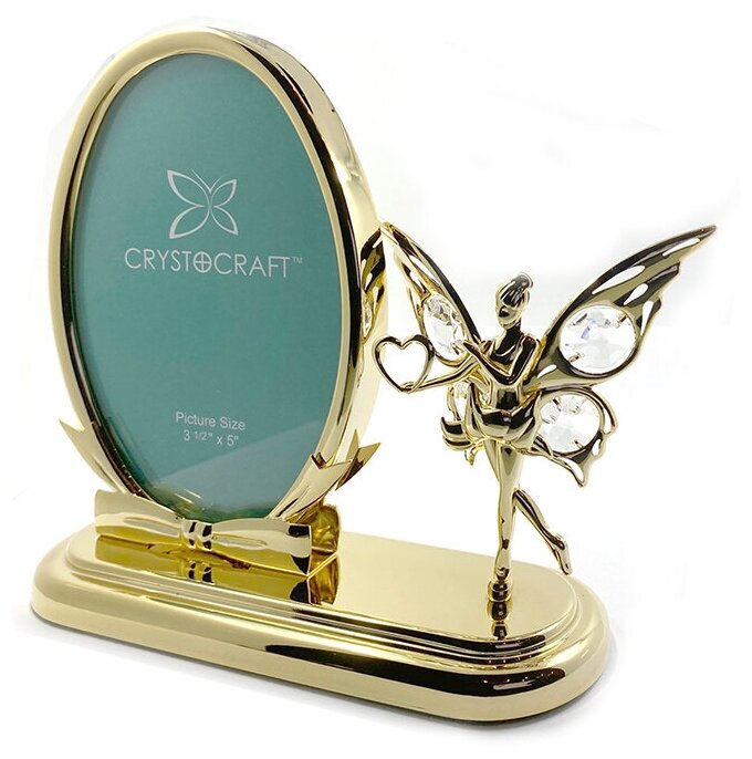 Сувенир фоторамка Crystocraft Волшебная Фея с кристаллами Swarovski U0110-040-GC1
