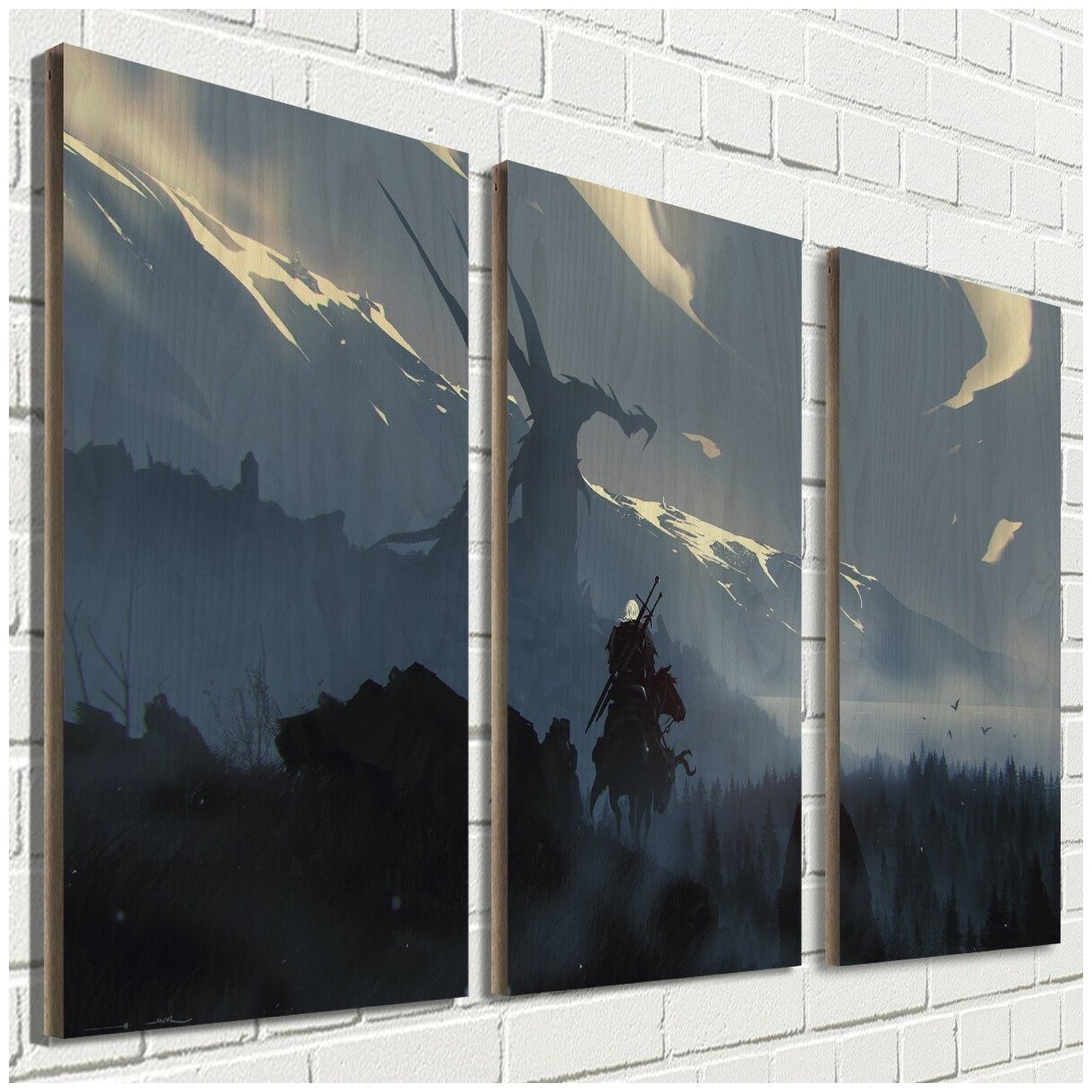 Модульная картина игры ведьмак the witcher геральт - 2087