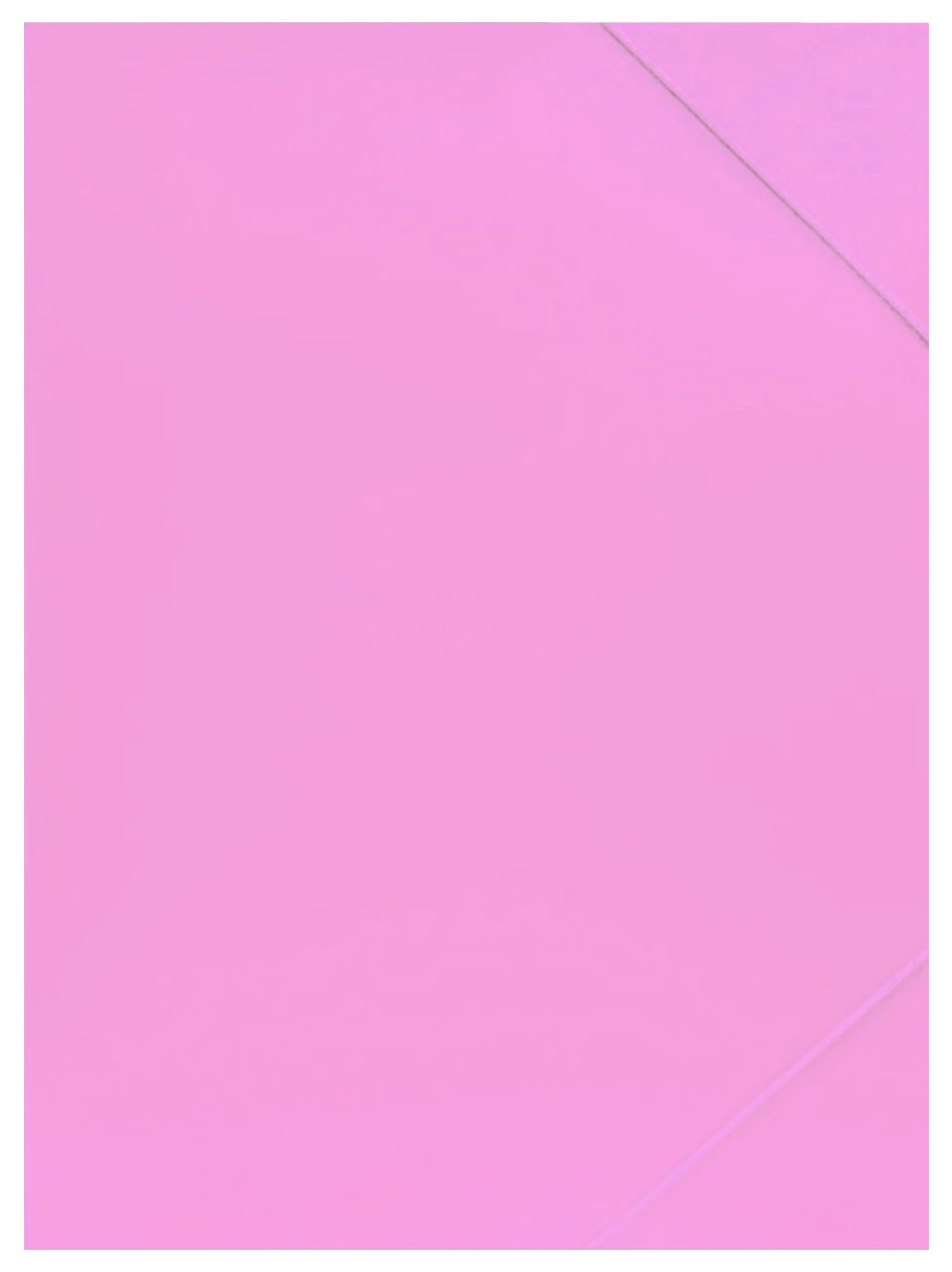 Папка на резинке "Pastel", пластиковая канцелярская папка для хранения документов и бумаг формата А4, вместимость до 150 листов, корешок 20 мм, толщина 500 мкм, цвет розовый