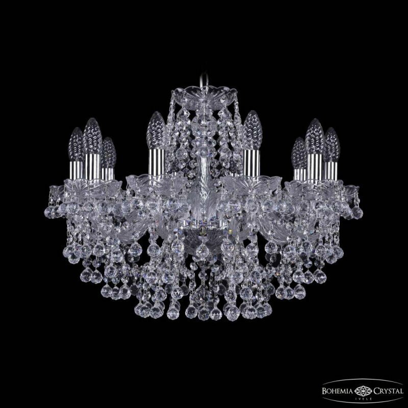 Подвесная люстра Bohemia Ivele Crystal 1409 1409/10/195 Ni