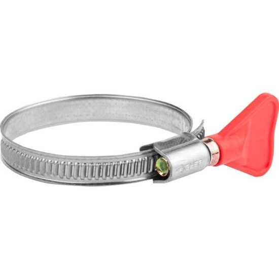 Хомуты Бабочка Зубр нерж. сталь, накатная лента 9 мм, 40-60 мм, 2 шт, Профессионал 37835-40-60