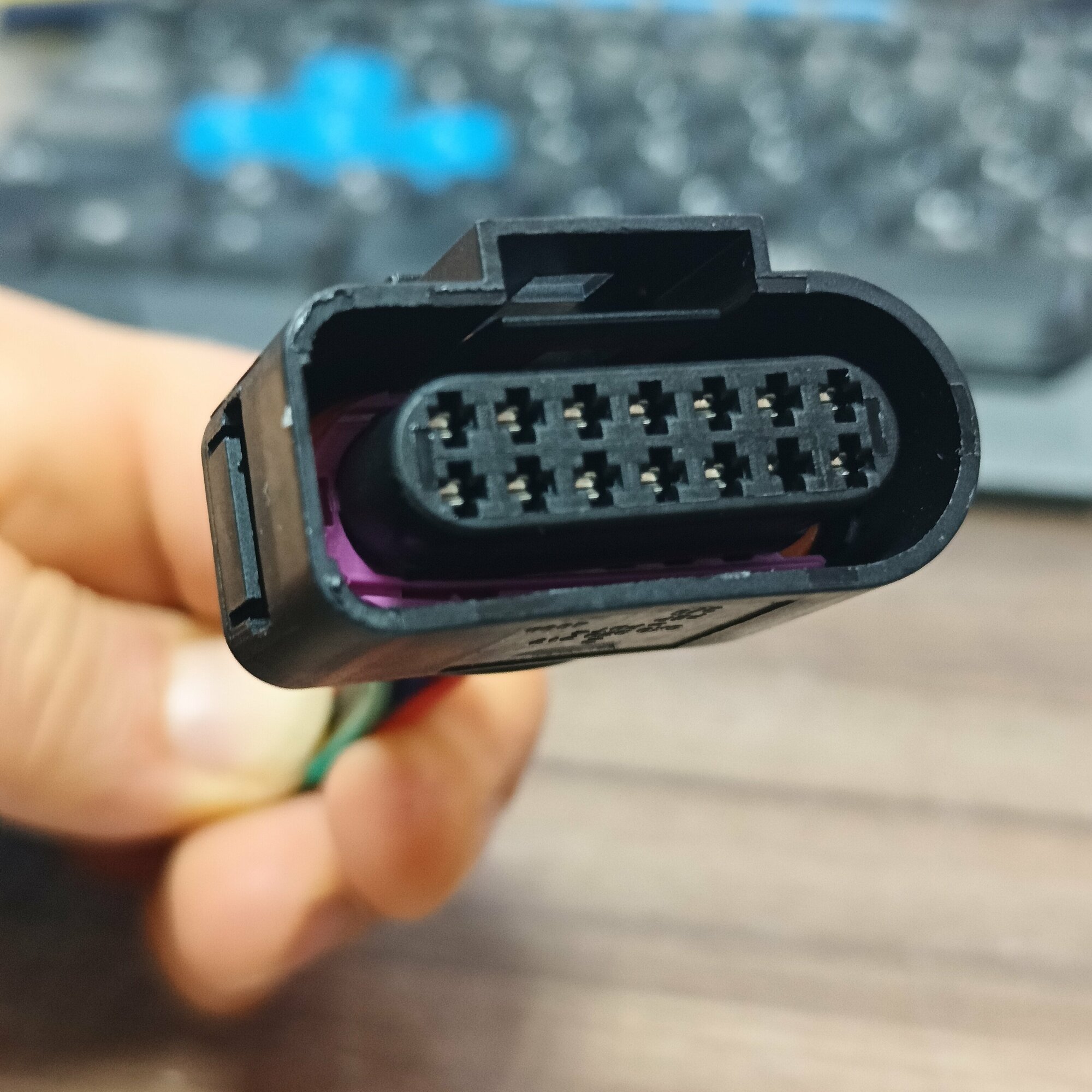 Разъем (штекер) 14 контактов жгута форсунок / АКПП VAG