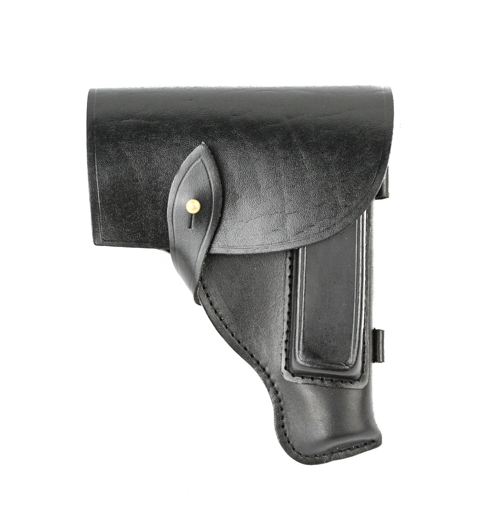 Хольстер кобура ИЖ-79 56-ш-125 кожа черная поясное ношение с креплением пояса