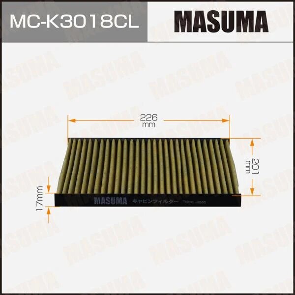 Фильтр салона угольный Masuma MC-K3018CL
