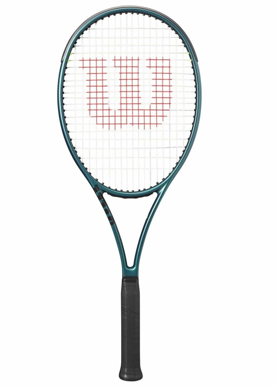 Ракетка для большого тенниса профессиональная WILSON Blade 98 18/20 V9, бирюзовый металлик, черный, 3 ручка