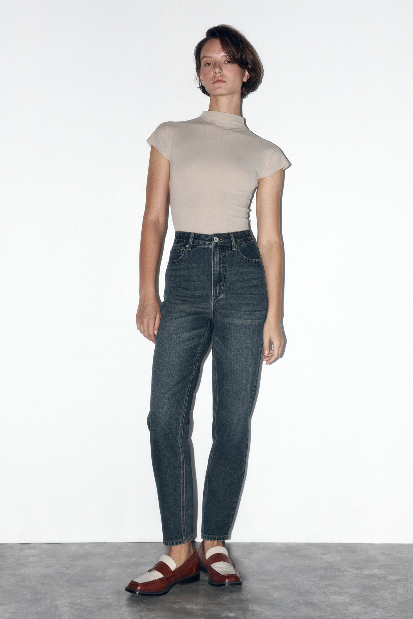 Джинсы мом Basic 