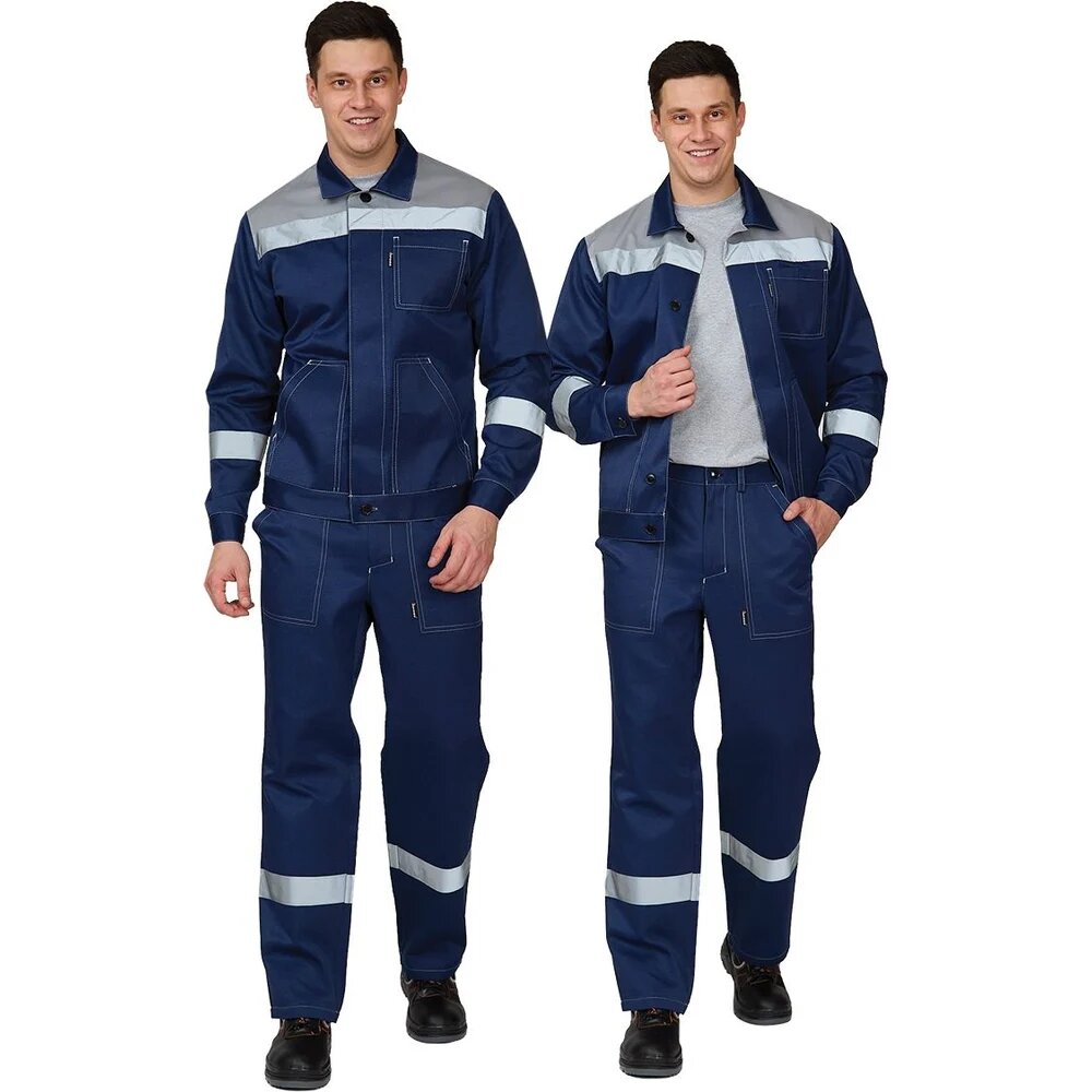 Костюм мужской " Пантеон" Прабо синий/серый р-р 48-50/170-176 12737