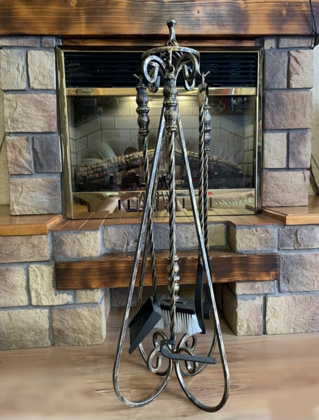 Кованый каминный набор "Юпитер"